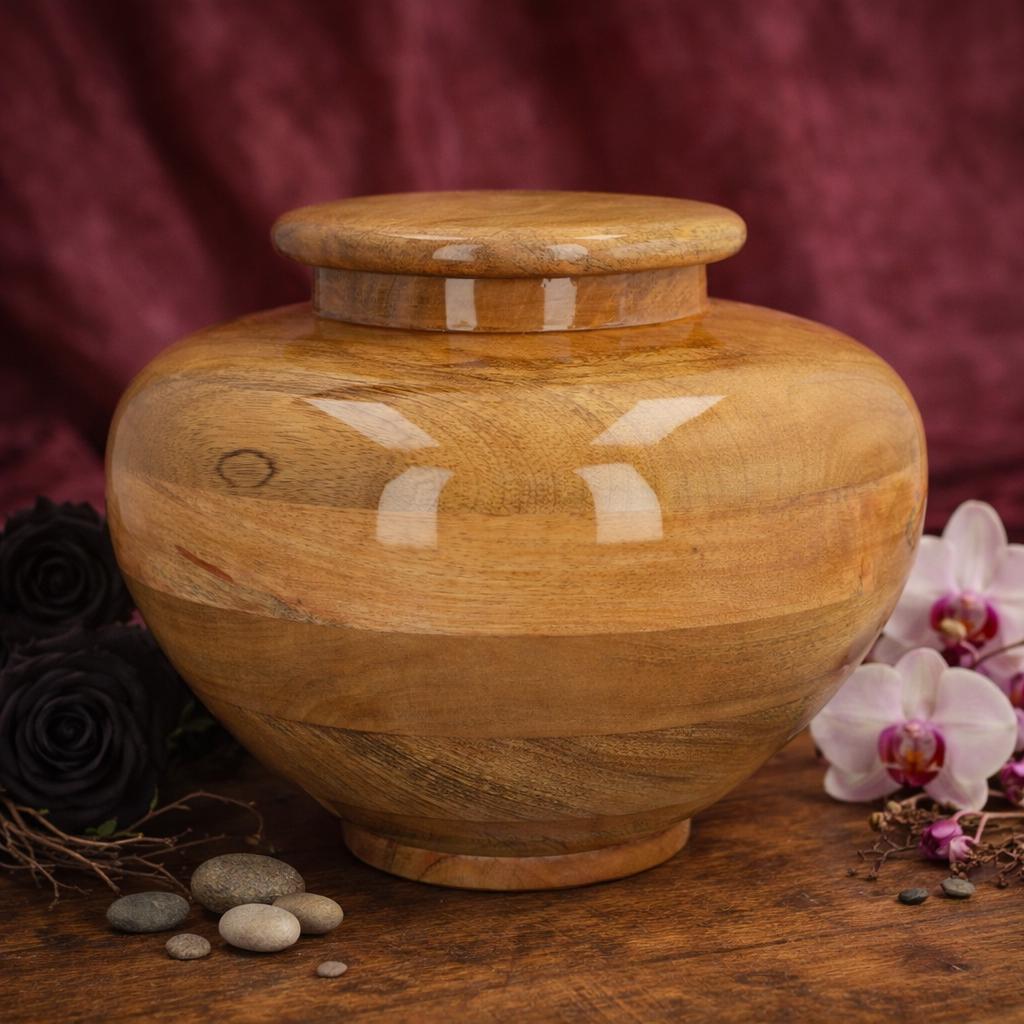 Hand Made Mango Cremation Urn for Adult or for Pet Ashes Unique ...