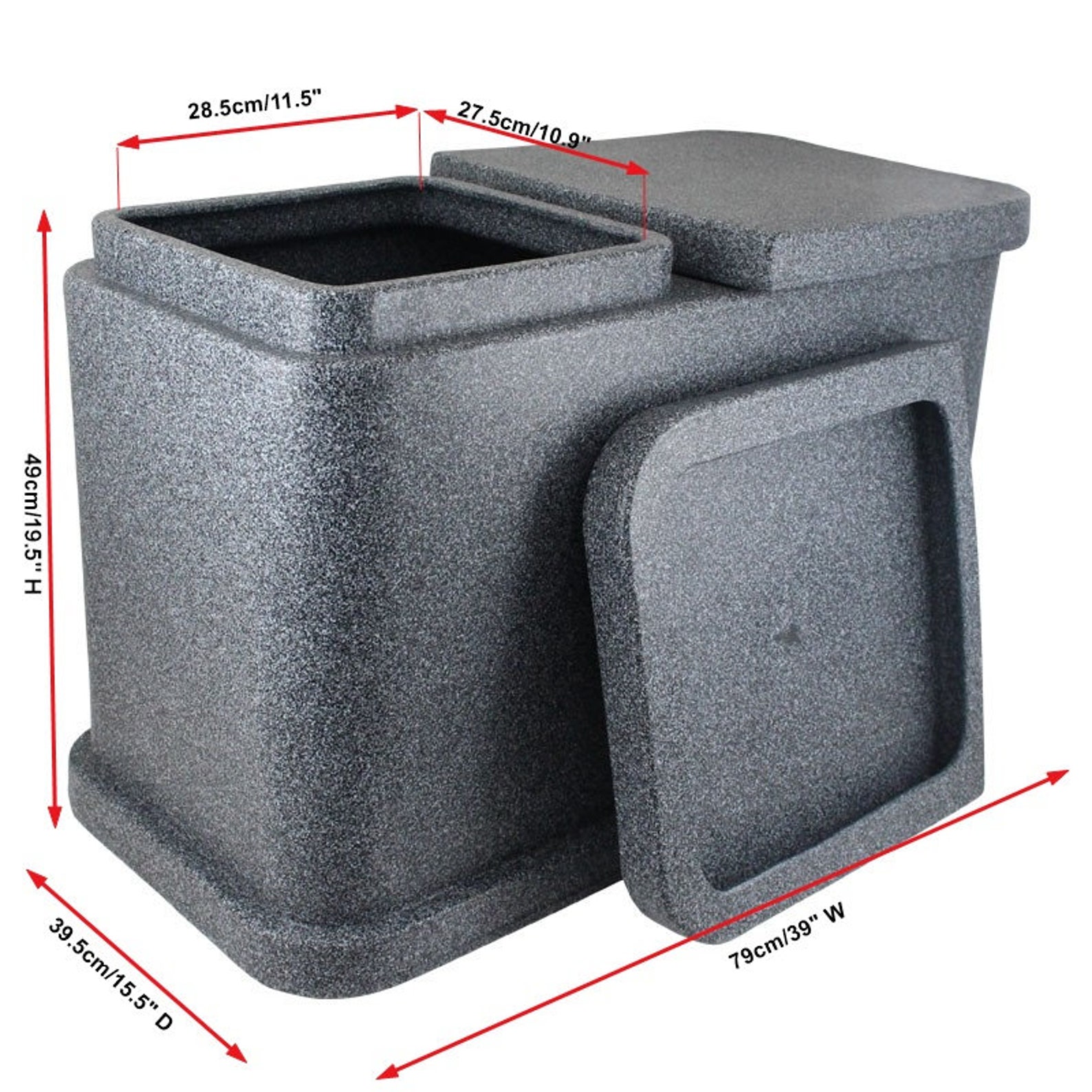 Urn Vault Burial Vault Duo Urn Cremate Vault Double Urn Vault Cremate ...