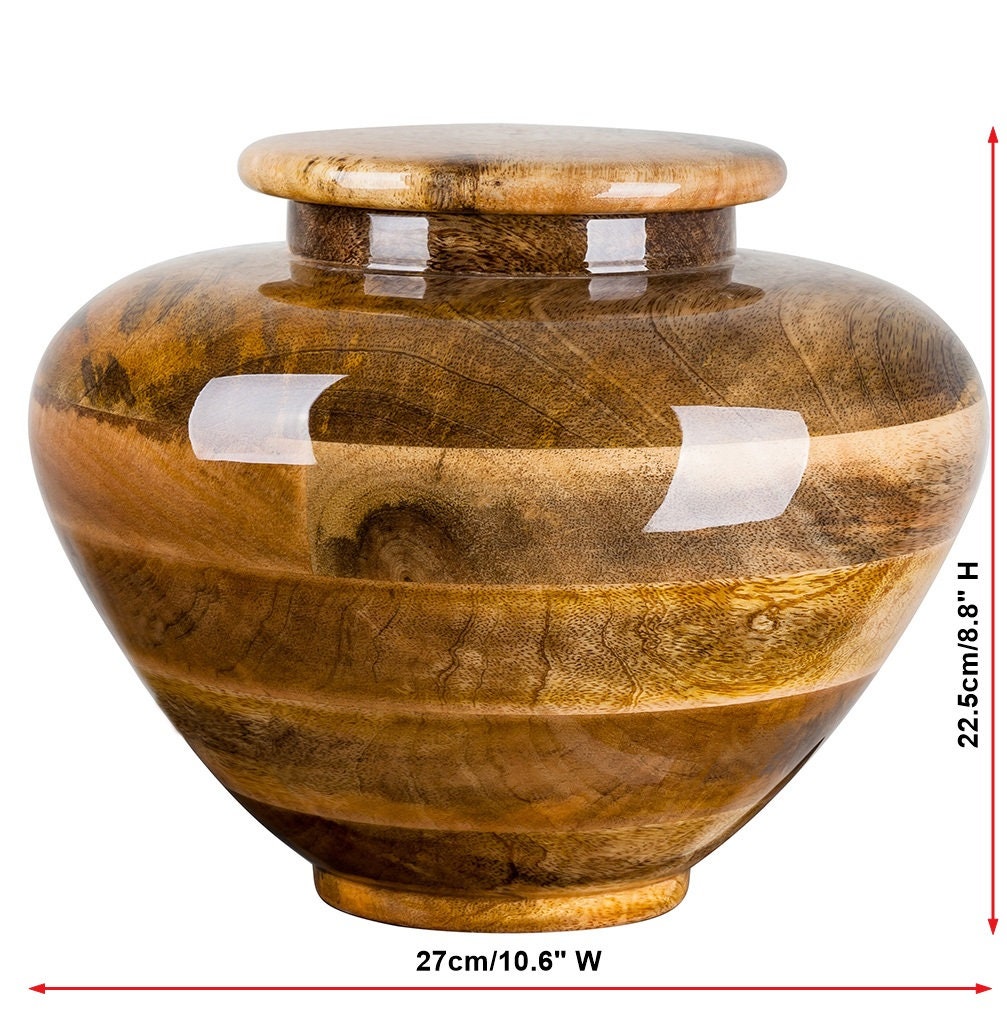 Unique Wooden Urns for Ashes for Adult Wood Urn Mango Beautiful ...