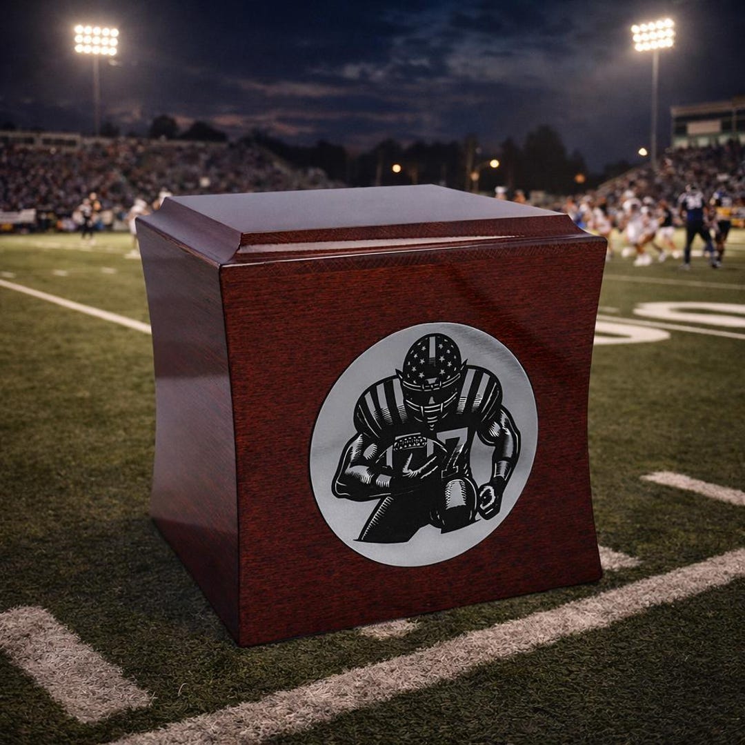 Cremation Urn for American Football Player or Passionate Fan Football ...