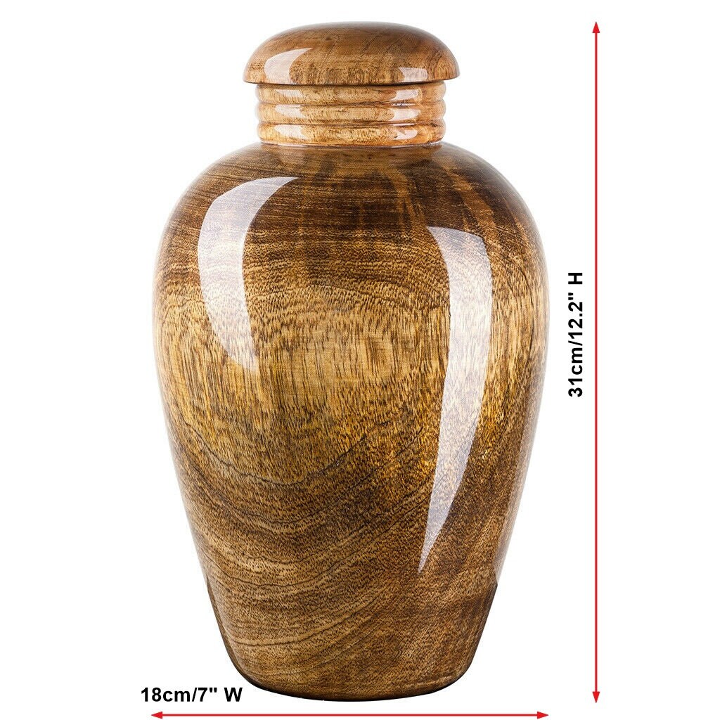 Stunning and Very Special Wooden Mango Cremation Funeral Urn - Etsy