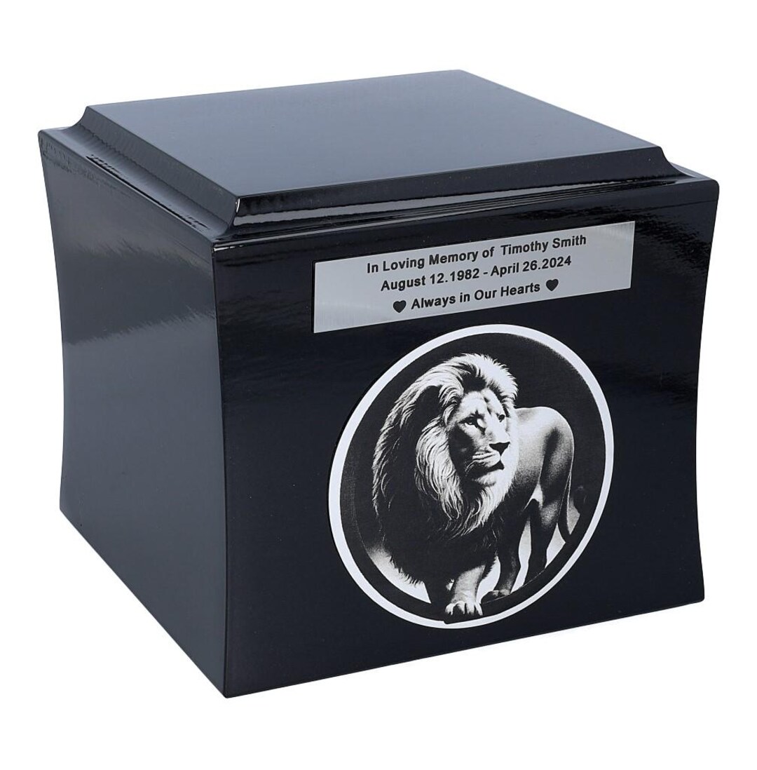 Urn With a Lion Theme Cremation Urn Lion King Urn for Ashes Cremation ...