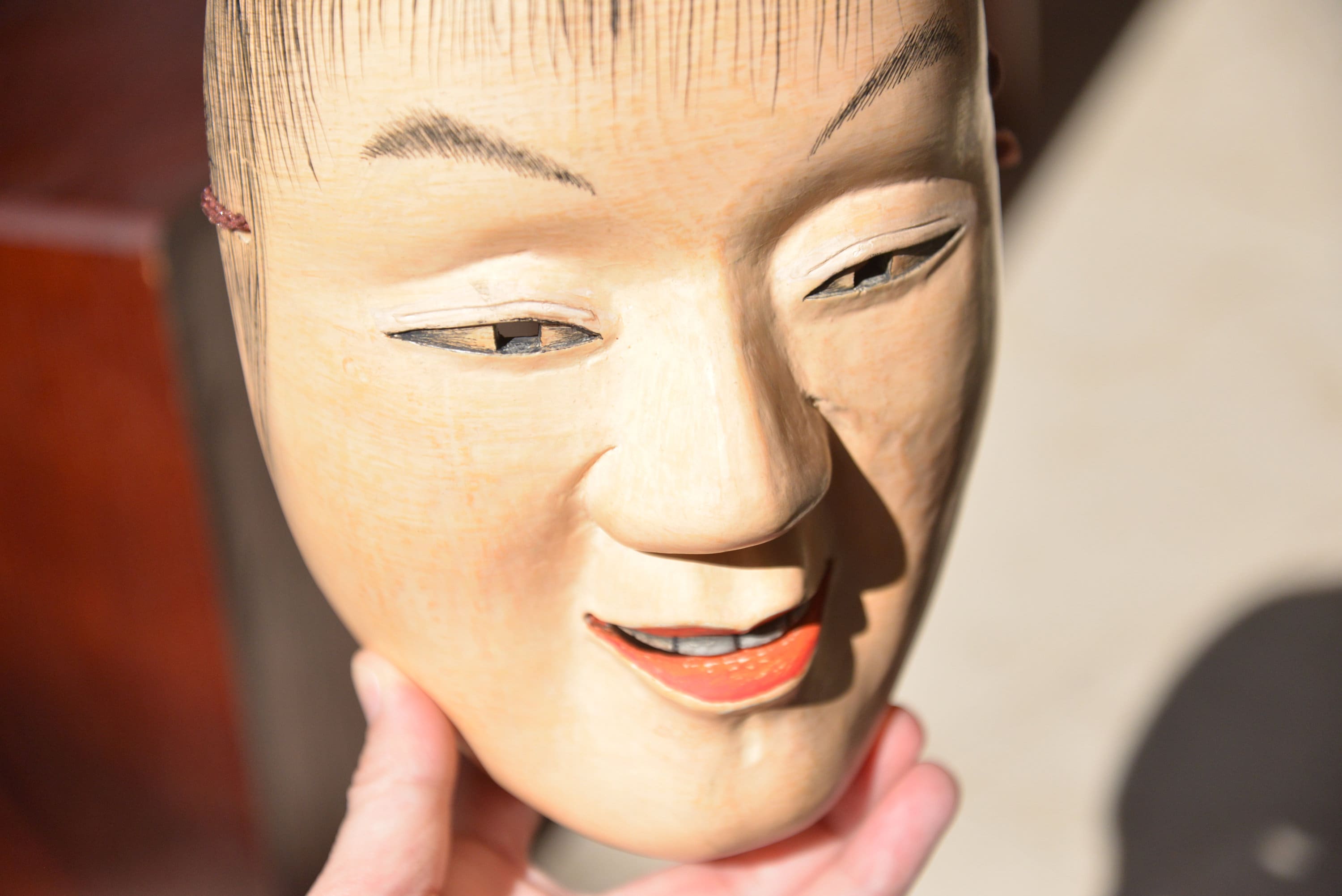 Signed Japanese Antique Noh Mask Doji kyogen buddhist ornament | Etsy