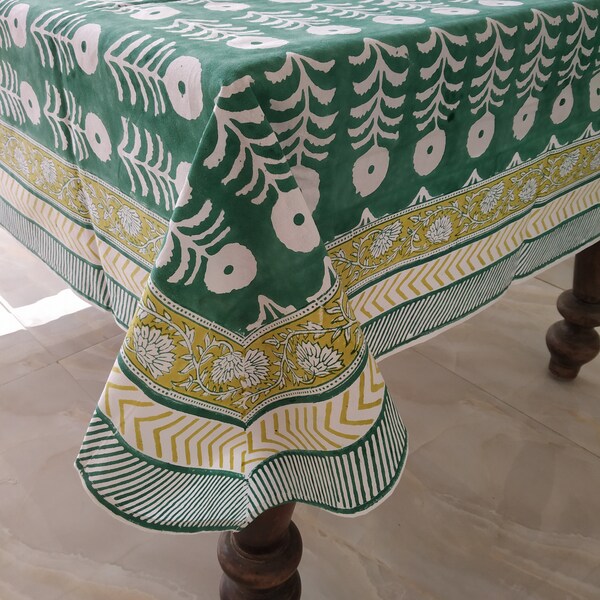 Block Print Tablecloth - Etsy