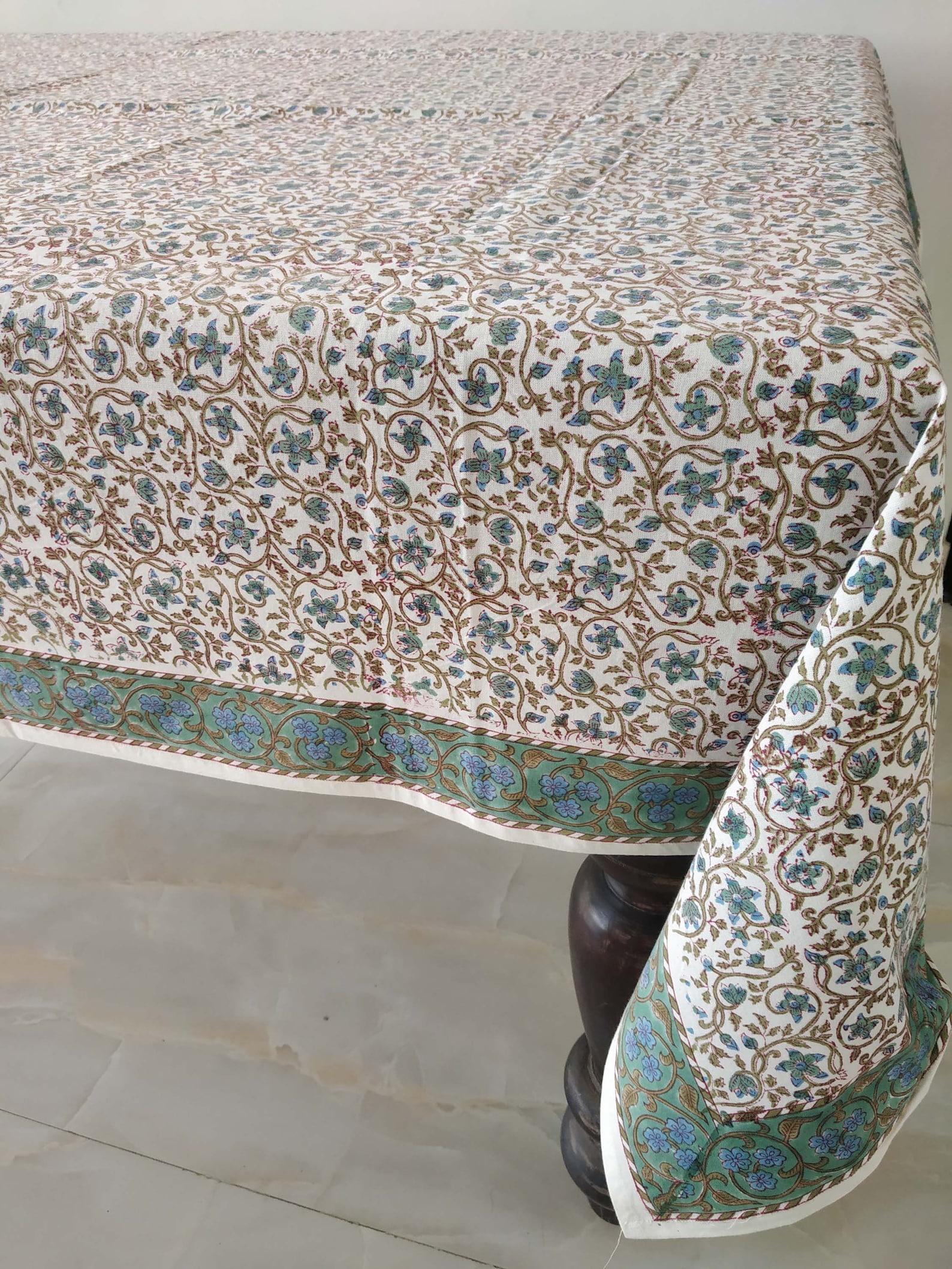 Indian Block Print Cotton Tablecloth Block Print Table Cover - Etsy