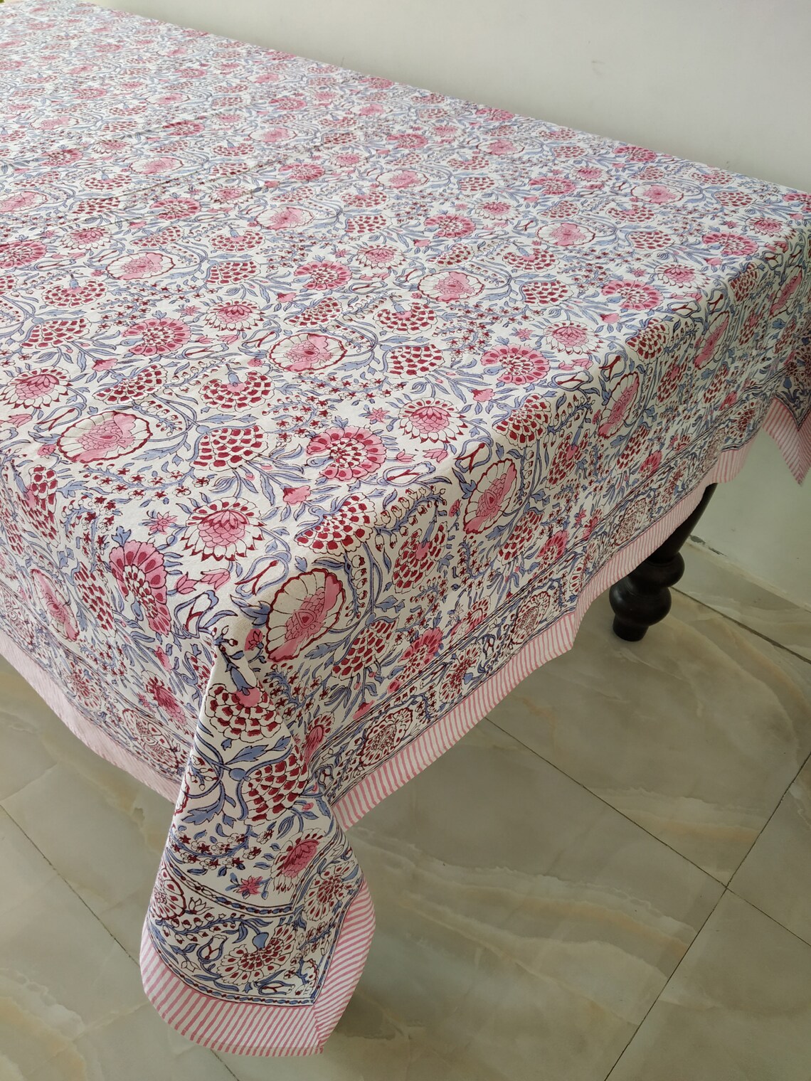 Christmas Tablecloth Indian Block Print Rectangular - Etsy