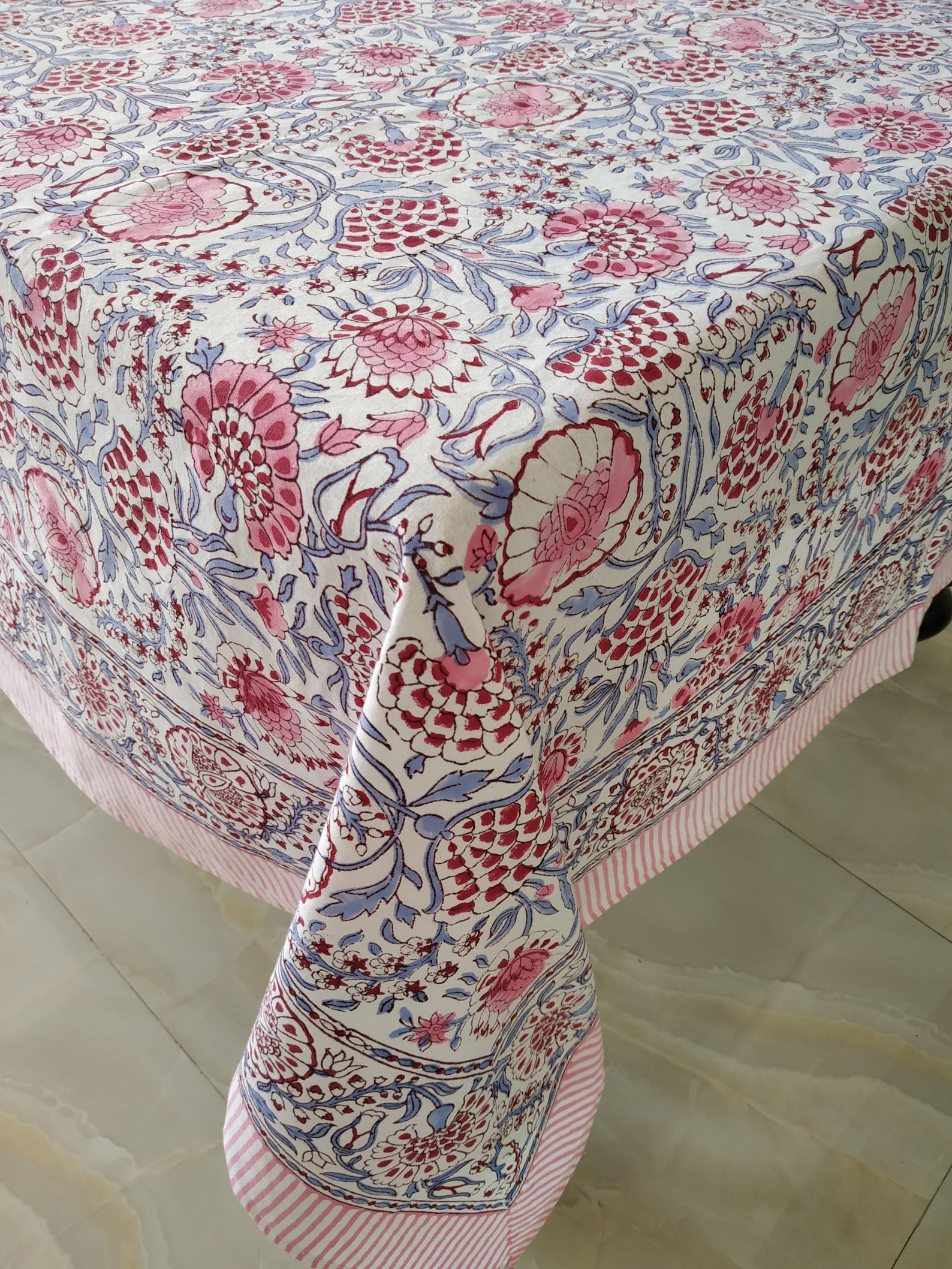 Christmas Tablecloth Indian Block Print Rectangular - Etsy