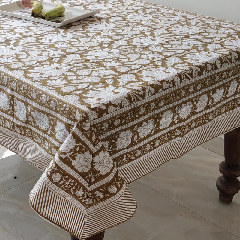 Block Print Tablecloth - Etsy