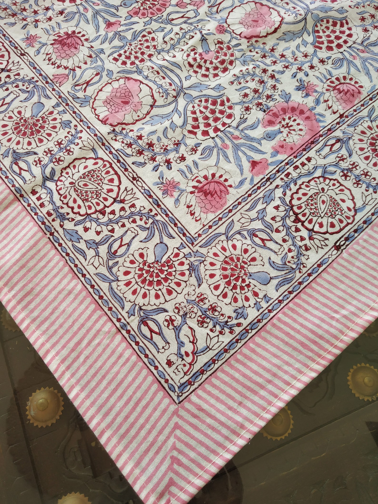 Christmas Tablecloth Indian Block Print Rectangular - Etsy