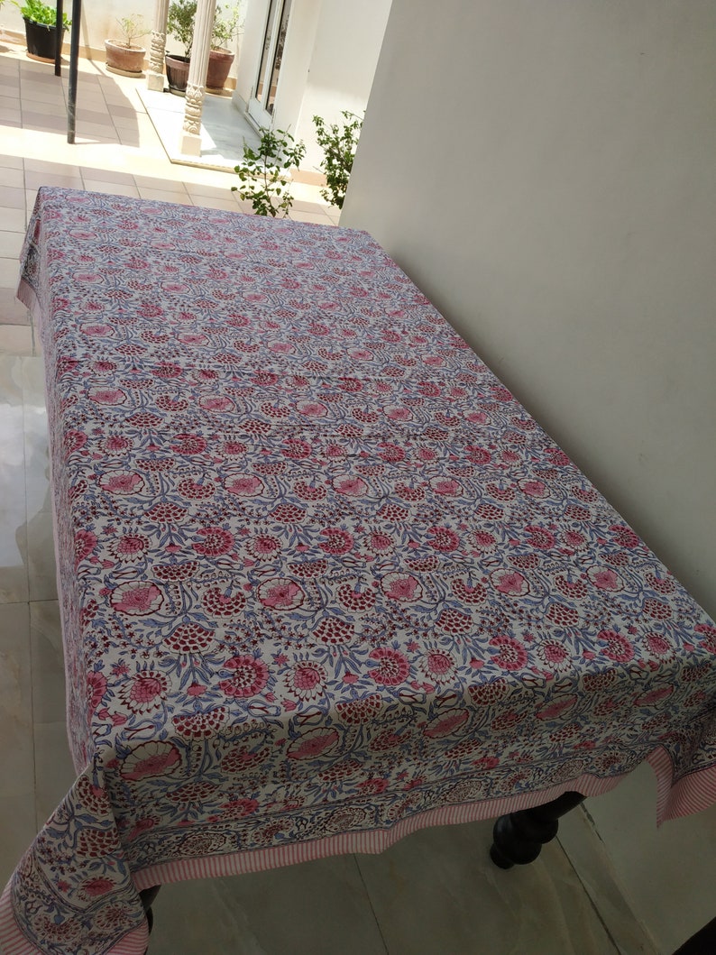 Christmas Tablecloth Indian Block Print Rectangular - Etsy