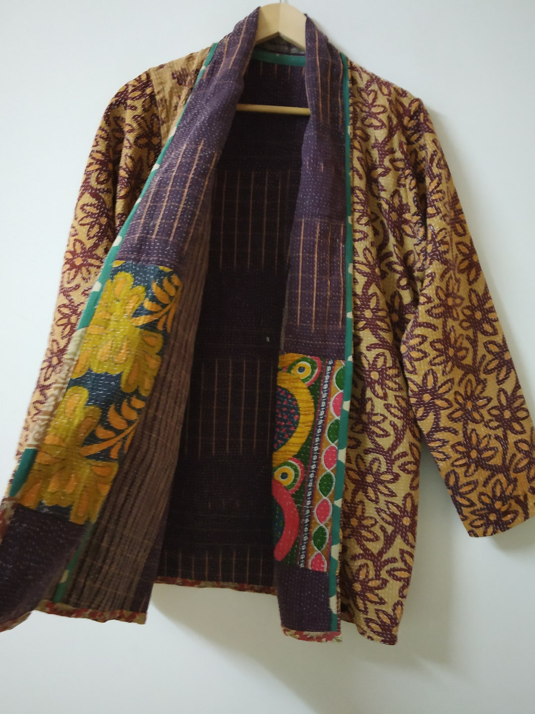Handmade Kantha Jacket Vintage Kantha Jacket Winter Wear - Etsy