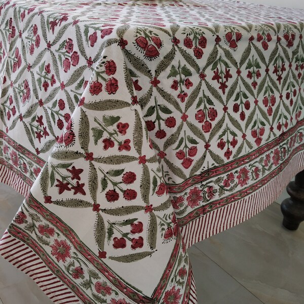 Block Print Tablecloth - Etsy