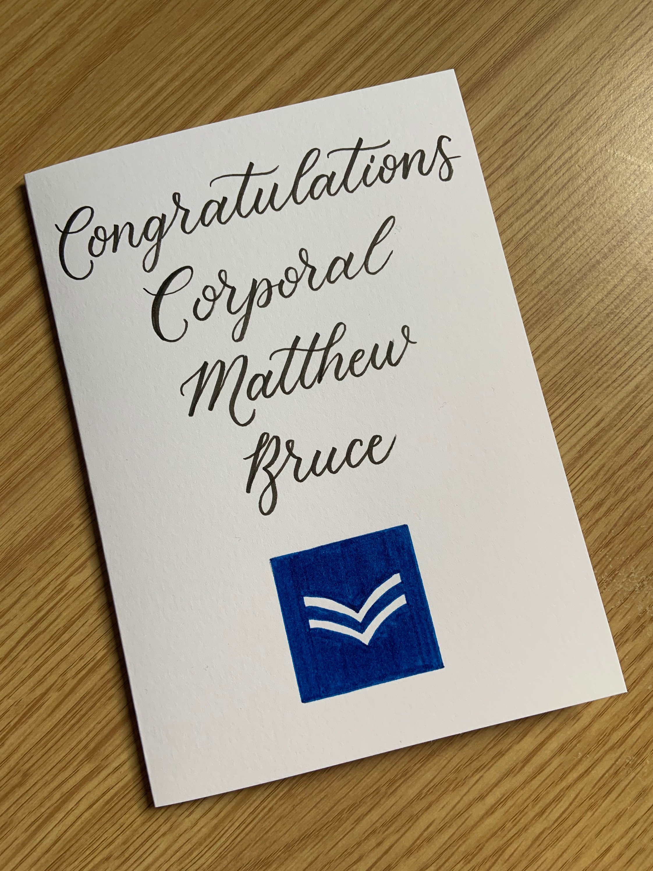 Personalised Congratulations on Your Promotion Card Military | Etsy