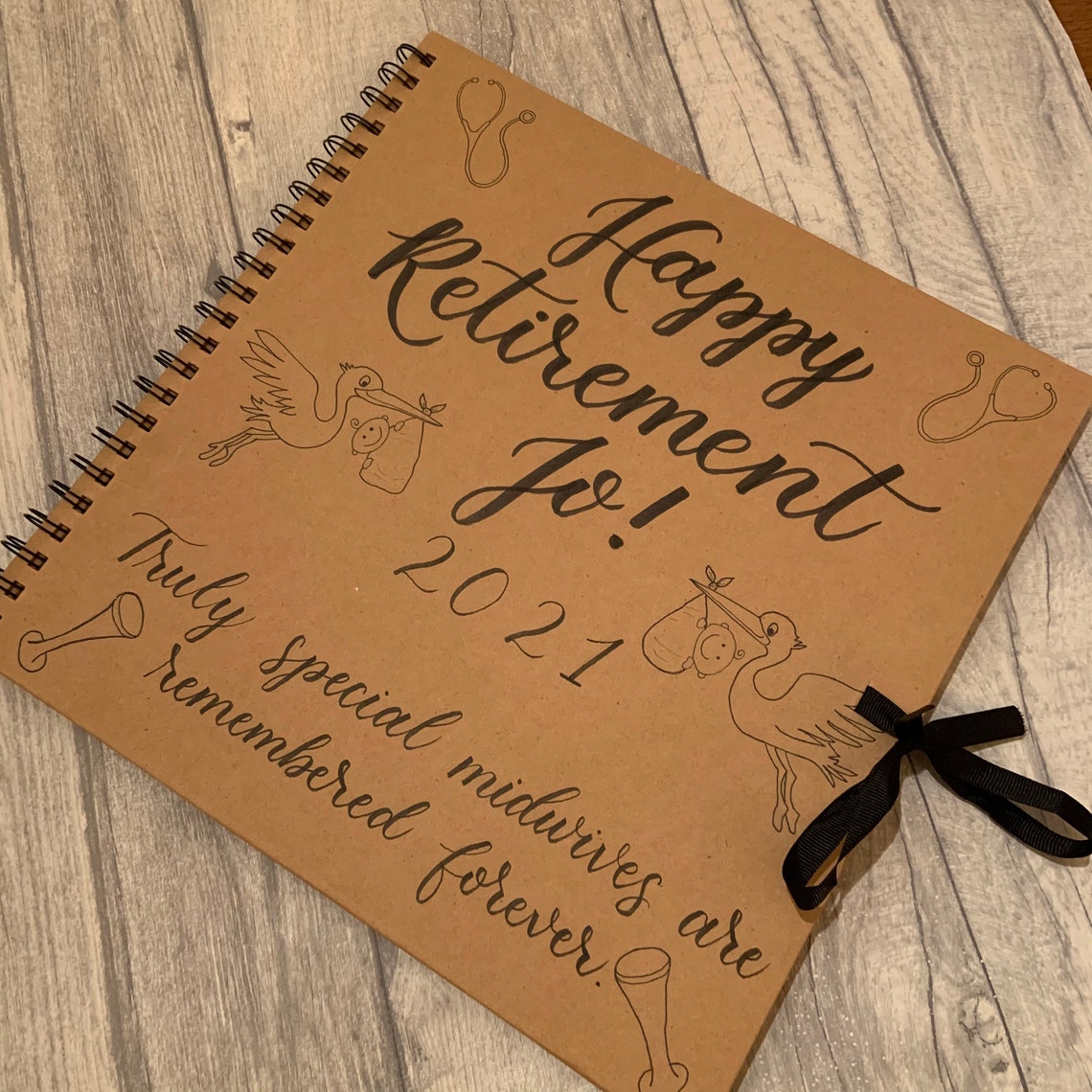 Personalised Scrap Book Calligraphy Guestbook Unique Kraft - Etsy UK