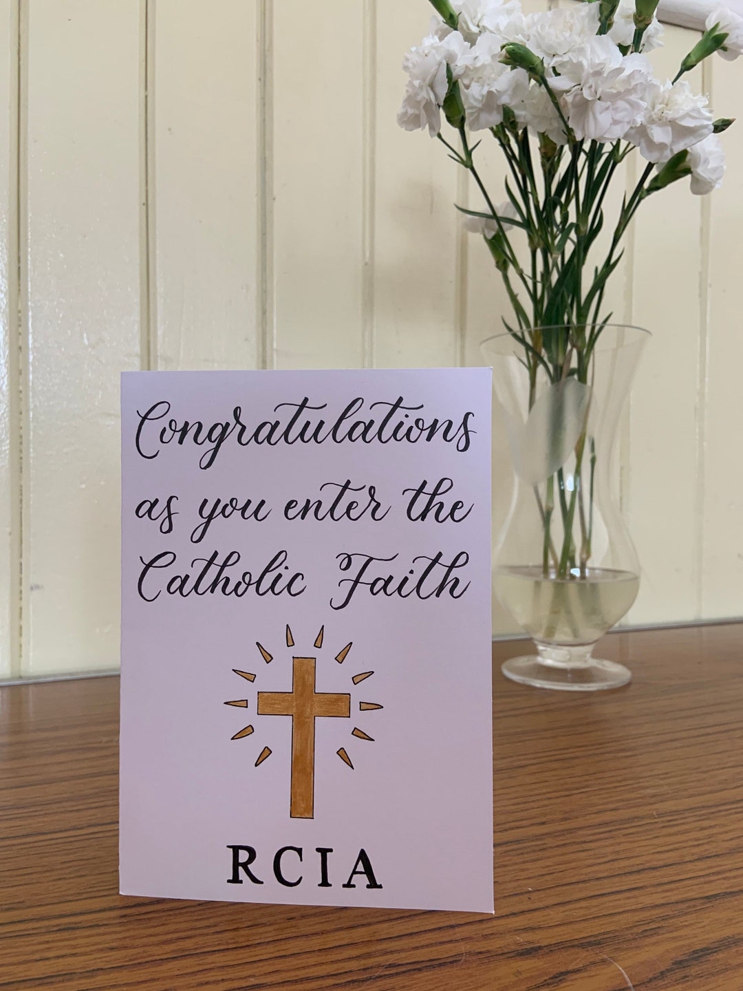 Congratulations as You Enter the Catholic Faith Card | RCIA | Holy ...