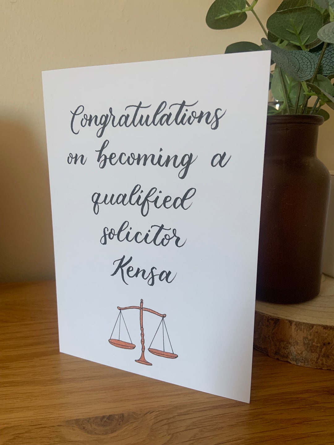 Personalised Congratulations Card | Qualified Solicitor | Law Graduate ...