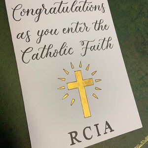 Congratulations as You Enter the Catholic Faith Card | RCIA | Holy ...