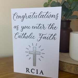 Congratulations as You Enter the Catholic Faith Card | RCIA | Holy ...