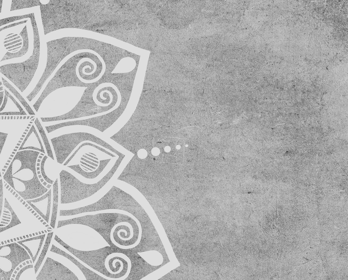 Gray White Mandala Poster Set of 2 Mandala Wall Art Printable - Etsy