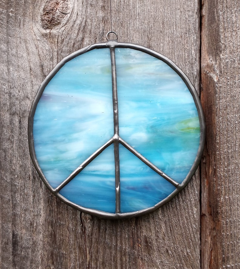 Stained Glass Peace Symbols - Etsy