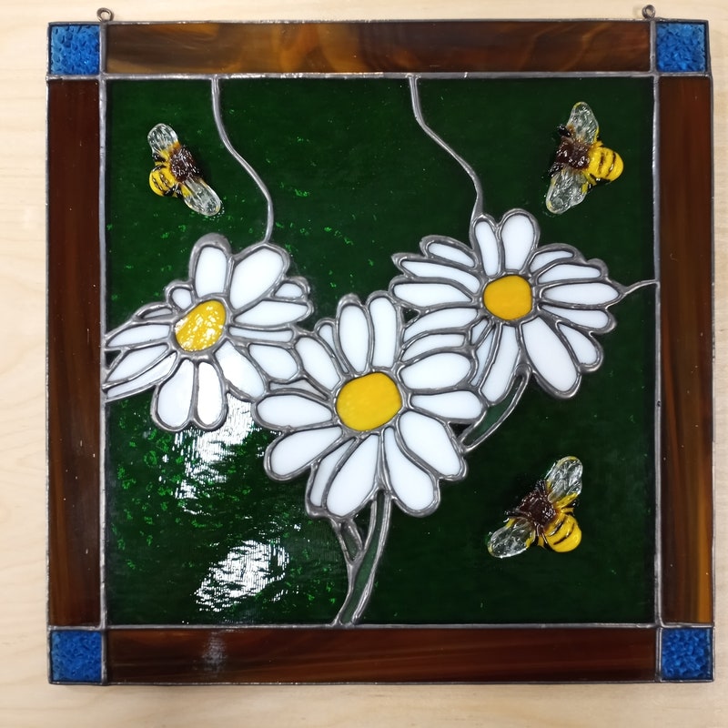 Stained Glass Daisy - Etsy