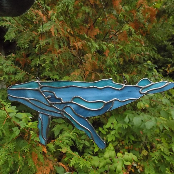 Stained Glass Humpback Whale Pattern - Etsy