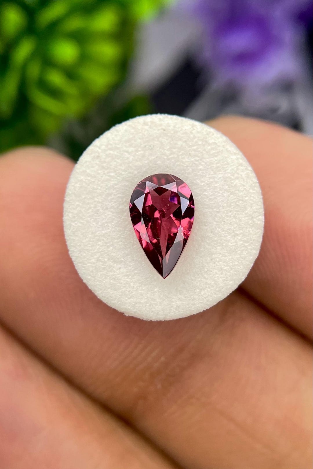 Natural Malaya Garnet Pear Shape, 8x5mm Calibrated Gemstone Malaia ...