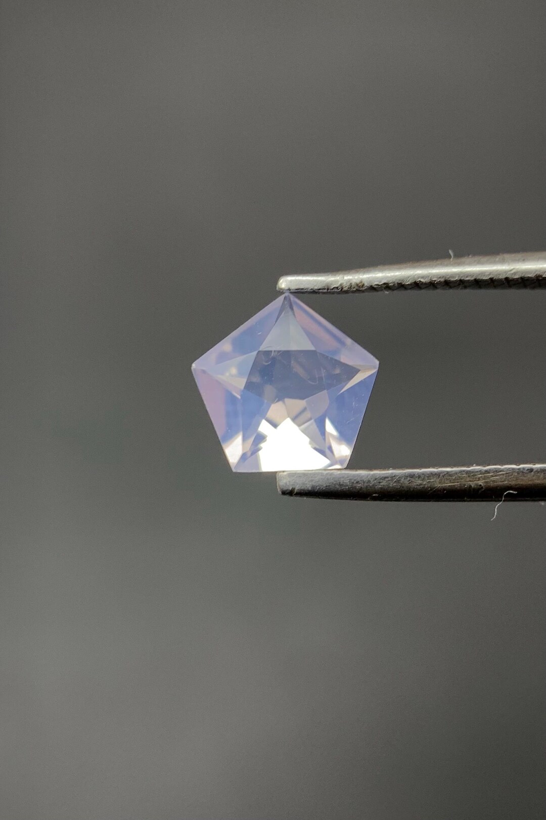 Natural Lavender Quartz Pentagon Shape 6x6mm 0.55cts Faceted Gemstone ...