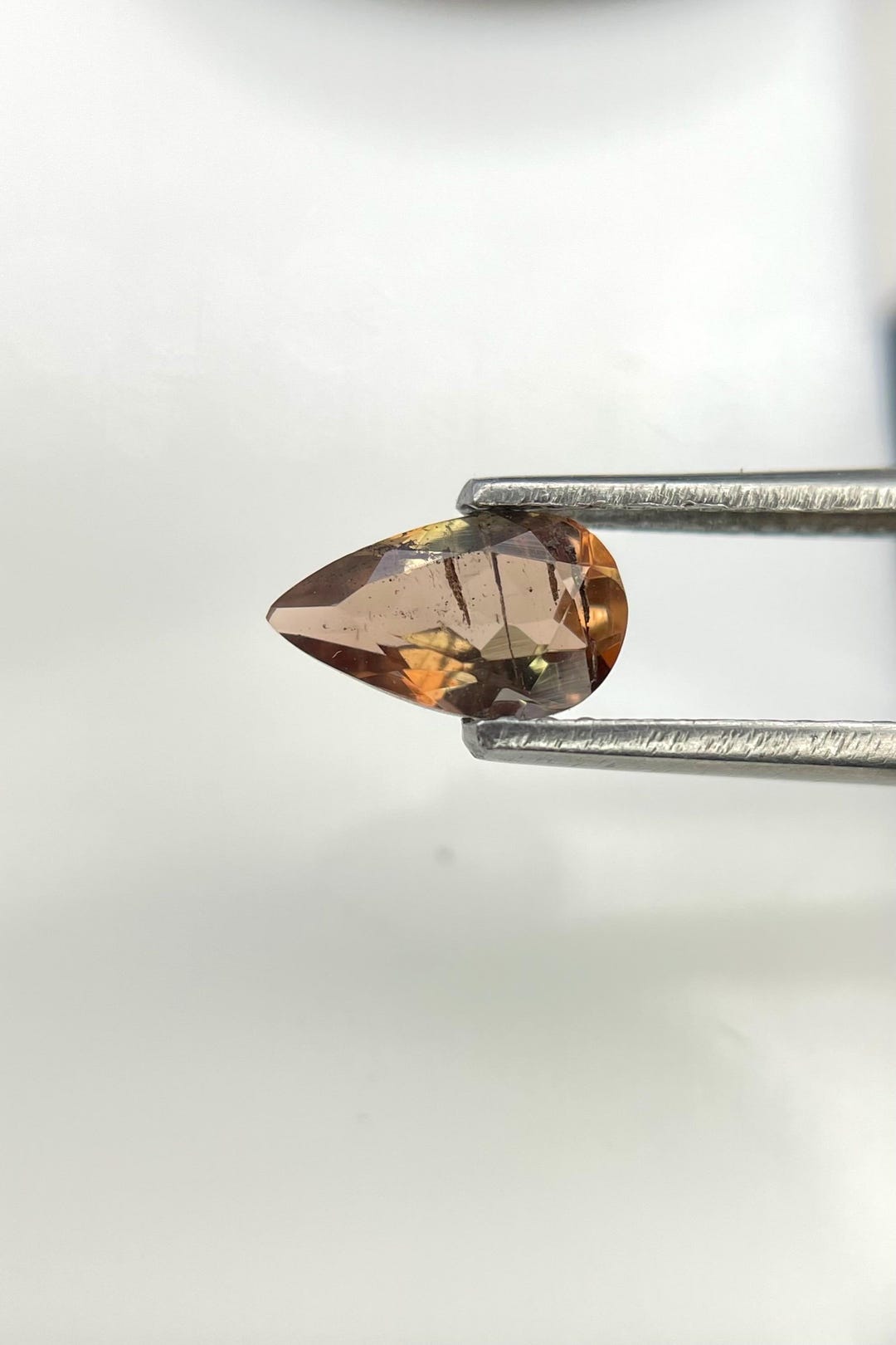 Natural Bi Color Andalusite 7.5x4.3 MM 0.65 Carat Pear Shape Faceted ...