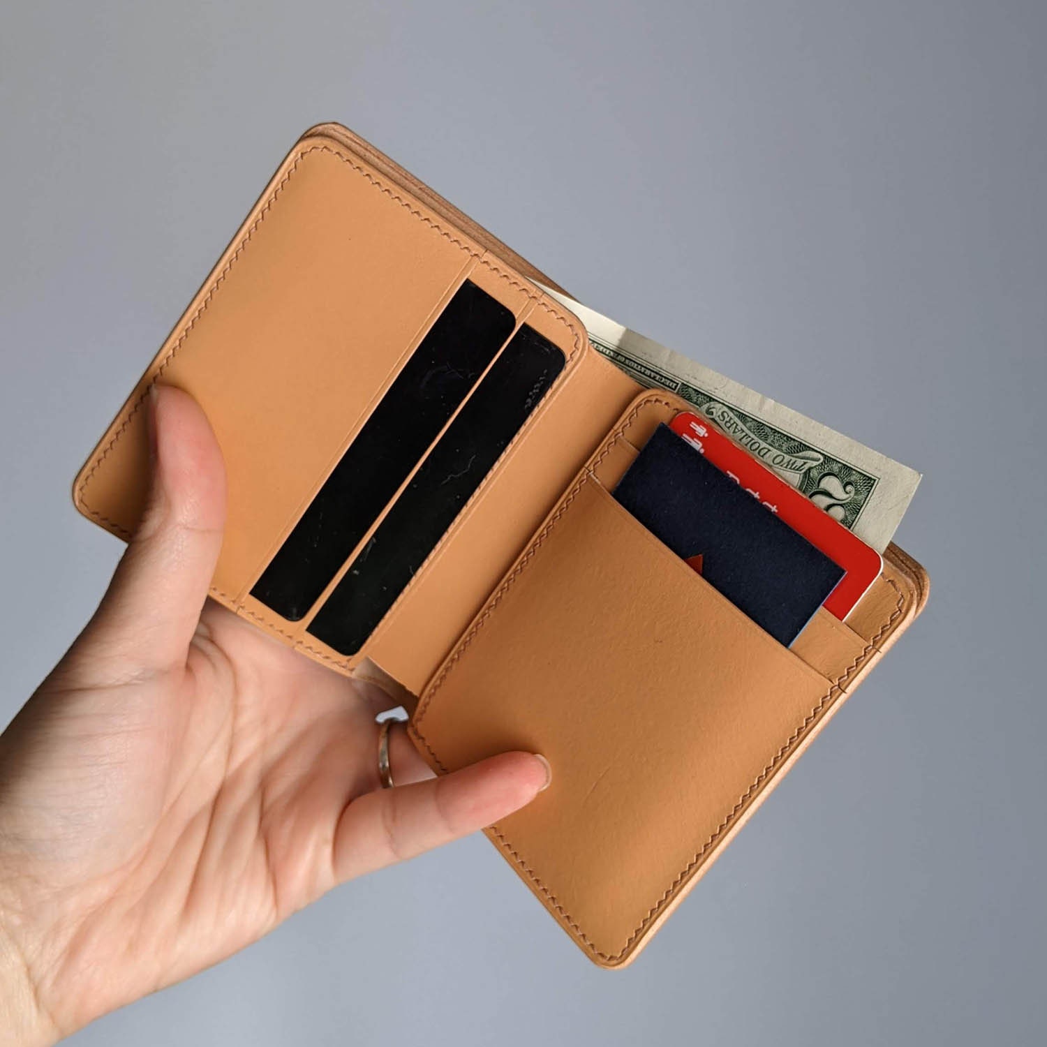 Handmade Shell Cordovan Pocket Organizer Bifold Wallet 4 6 - Etsy