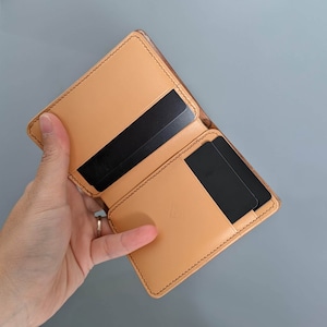 Handmade Slim Shell Cordovan Bifold Teal Leather, Turquoise Leather ...