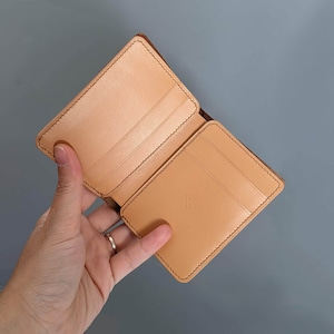 Handmade Slim Shell Cordovan Bifold Teal Leather, Turquoise Leather ...