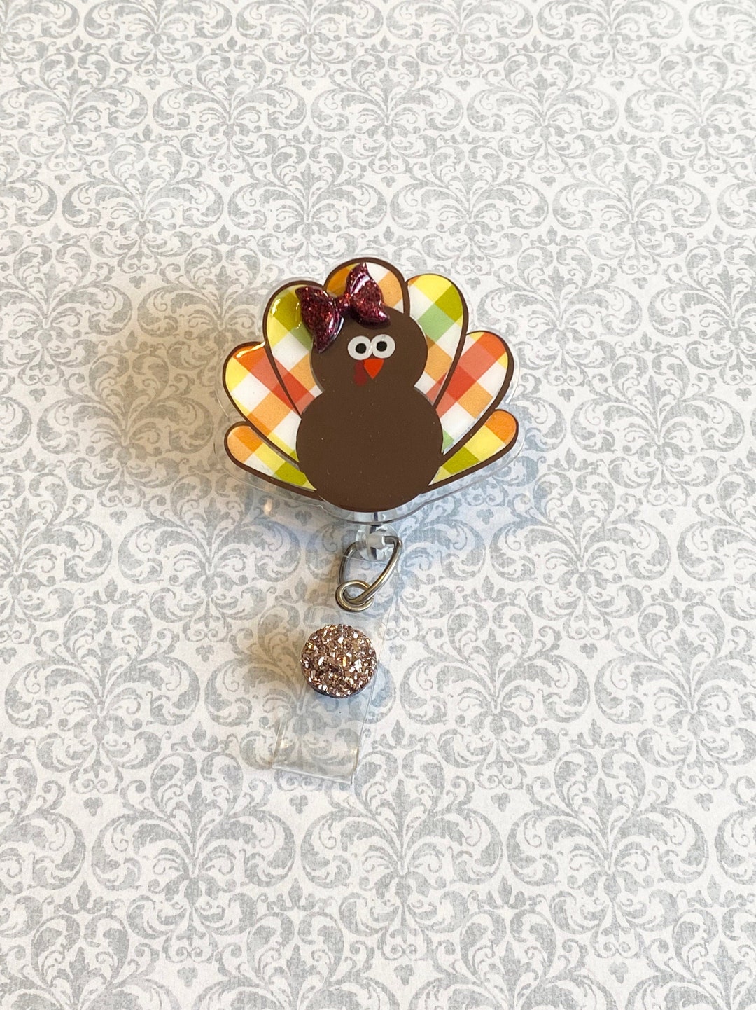Turkey Badge Reel, Thanksgiving Badge Reel, Holiday Nursing Badge Reels ...