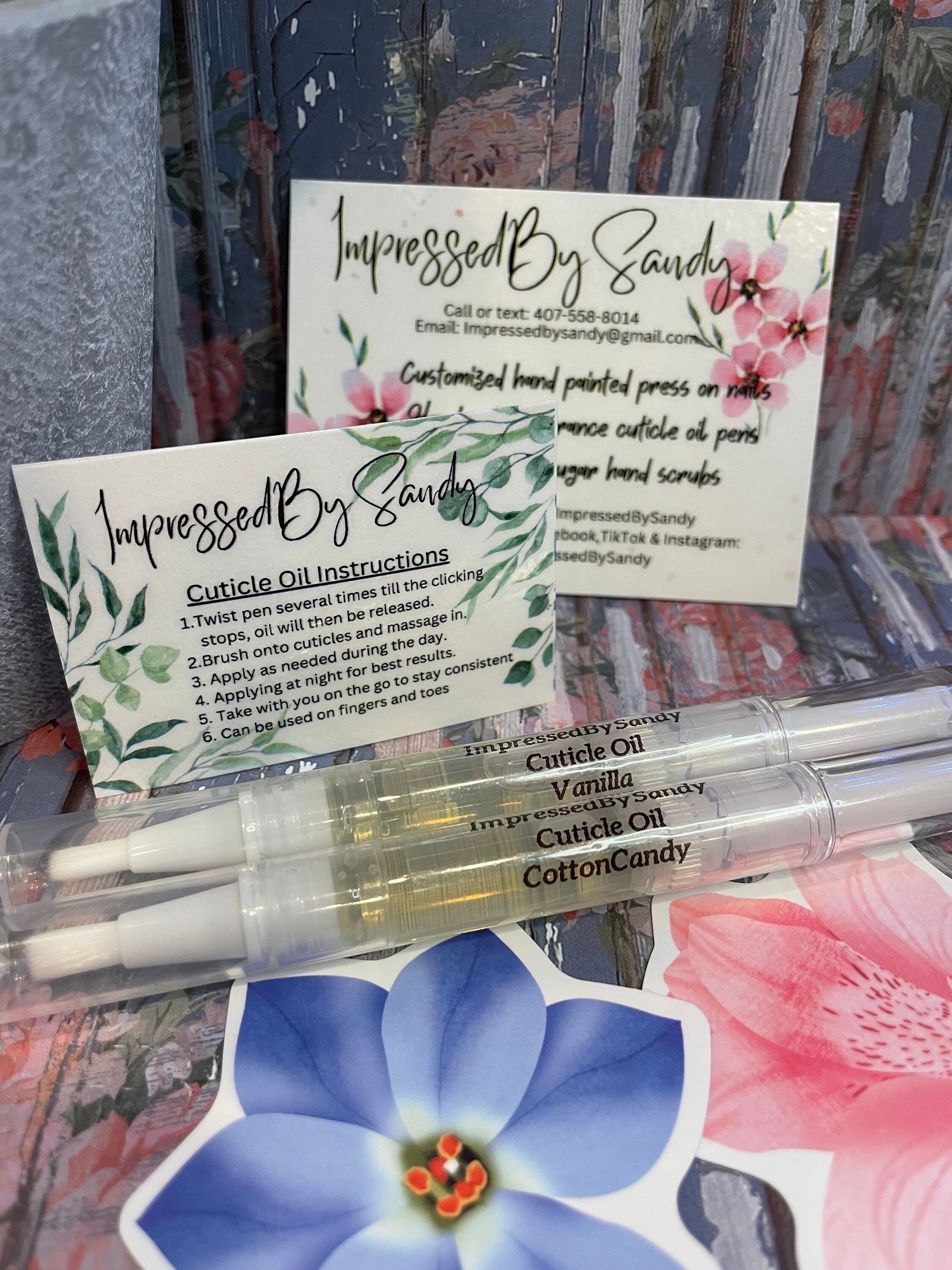 Hydrating Cuticle Oil Pens, Nail Oil, Scented Oil, All Natural, 58 ...