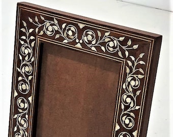 Inlaid Photo Frame|inlaid Mirror Frame| India Antique Frame|bone Inlay ...