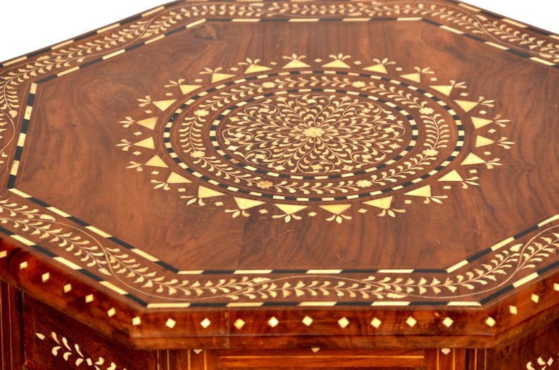 Inlay Coffee Tableinlaid Coffee Table | Etsy