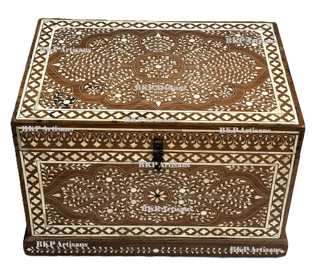 Inlaid Box |peti Box |sandook Sanduk Storage Box|antique Jewelry Box ...
