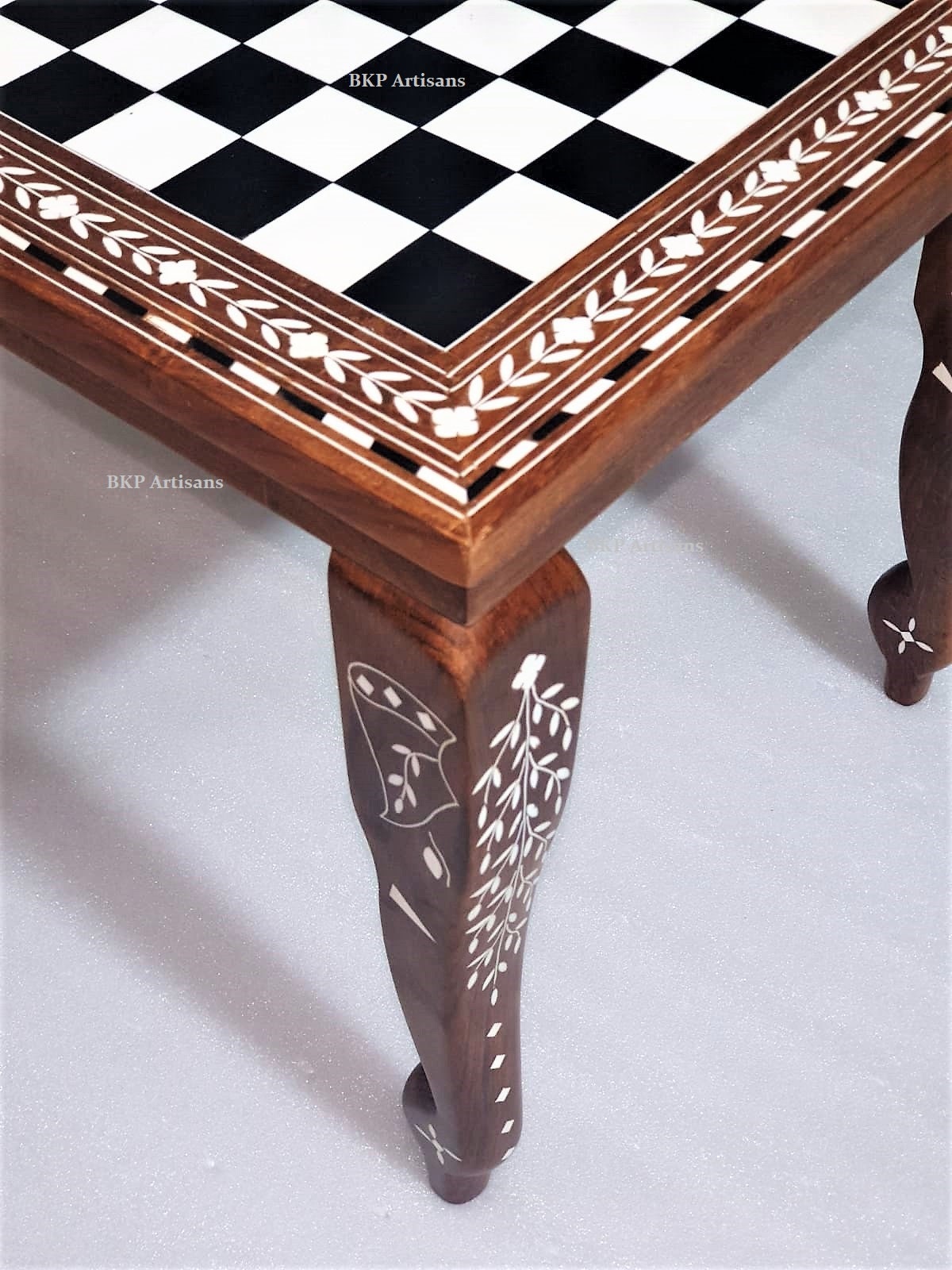 14 Inch Hand-crafted Inlaid Wood Chess Board Game Table free - Etsy