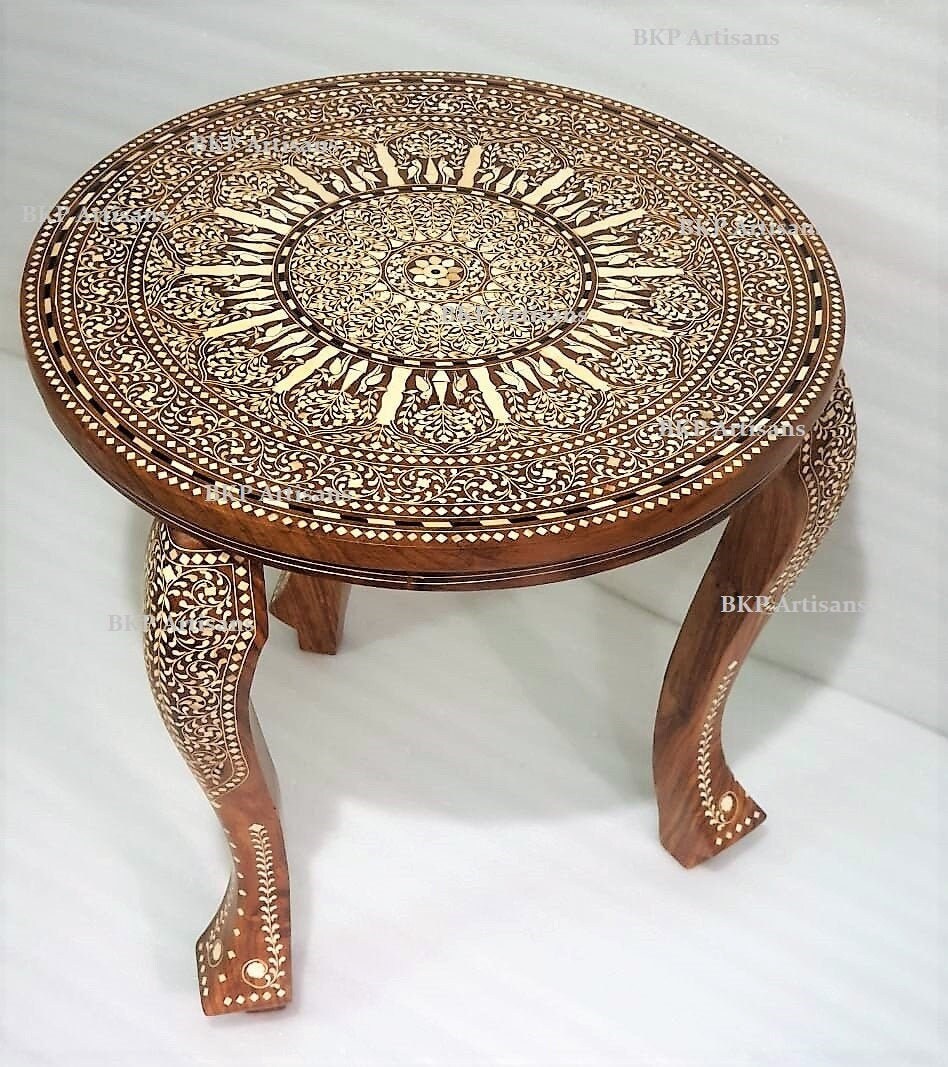 Inlay Coffee Tableinlaid Coffee Table Bone Inlay Coffee | Etsy