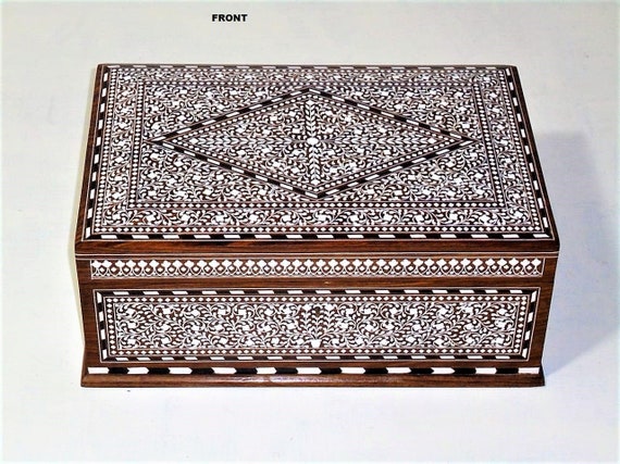 Inlay Jewelry Box Acrylic inlayHandmadeJewlery Organizer | Etsy