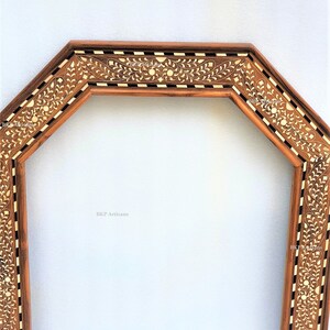 Inlaid Octagon Frame|inlaid Mirror Frame| India Antique Frame|bone ...