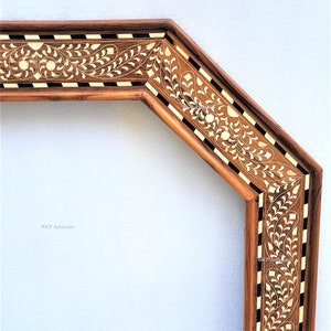 Inlaid Octagon Frame|inlaid Mirror Frame| India Antique Frame|bone ...