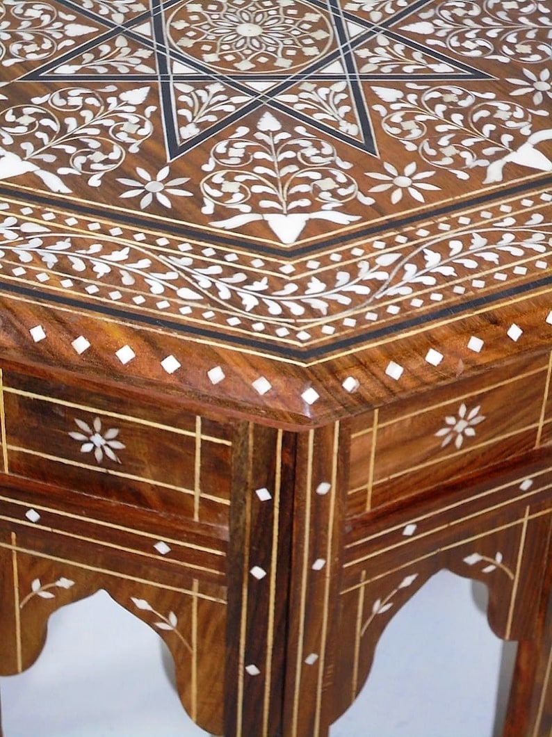 Inlay Coffee Tableinlaid Coffee Table | Etsy