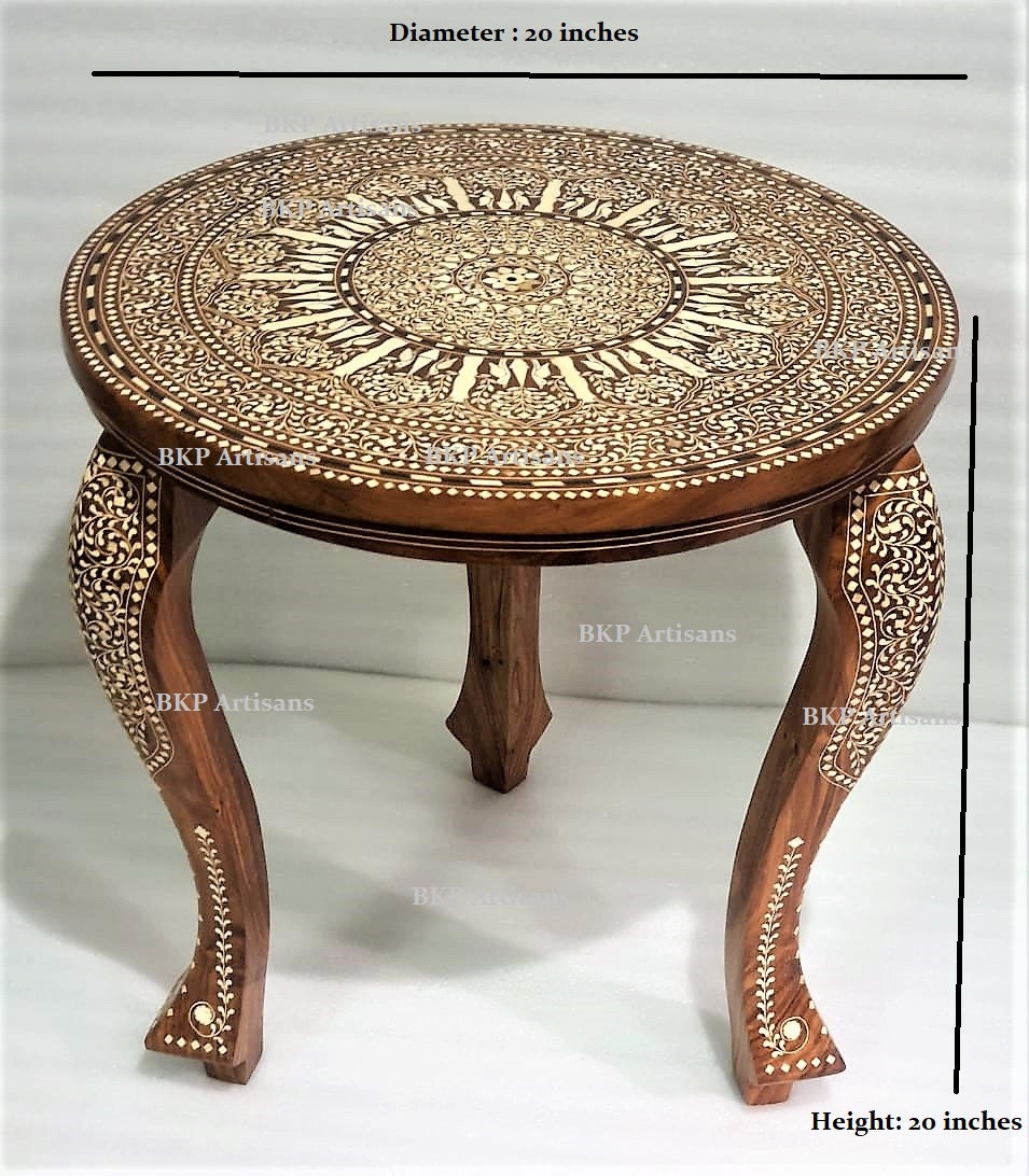 Inlay Coffee Tableinlaid Coffee Table Bone Inlay Coffee | Etsy