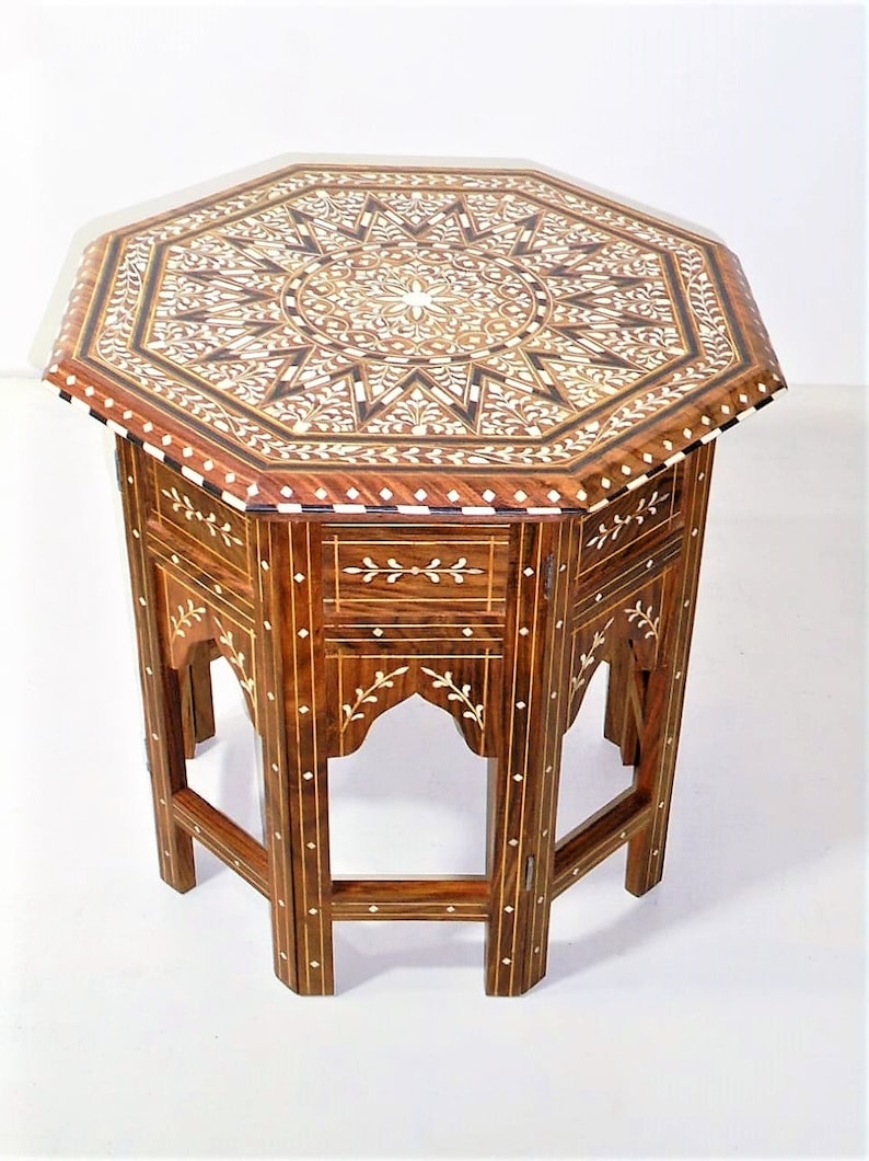 Inlay Coffee Tableinlaid Coffee Table | Etsy