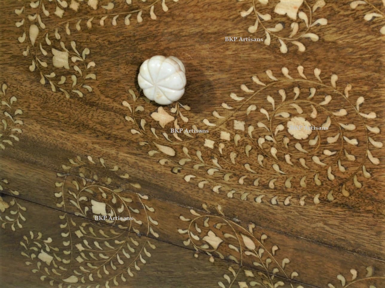 Inlay Bedside Tableinlaid Bed Sidetable Teak Wood - Etsy