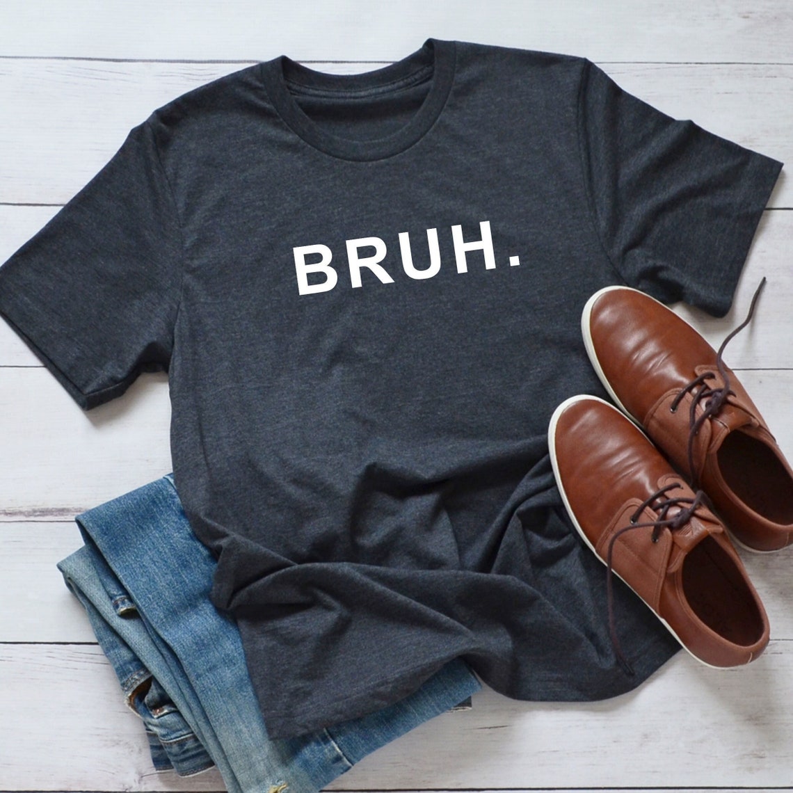 Bruh Shirt Gift for Teen Boy or Girl Funny Meme Quote Shirt | Etsy