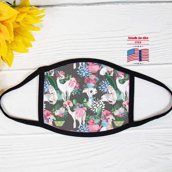 Llama Face Mask - Etsy