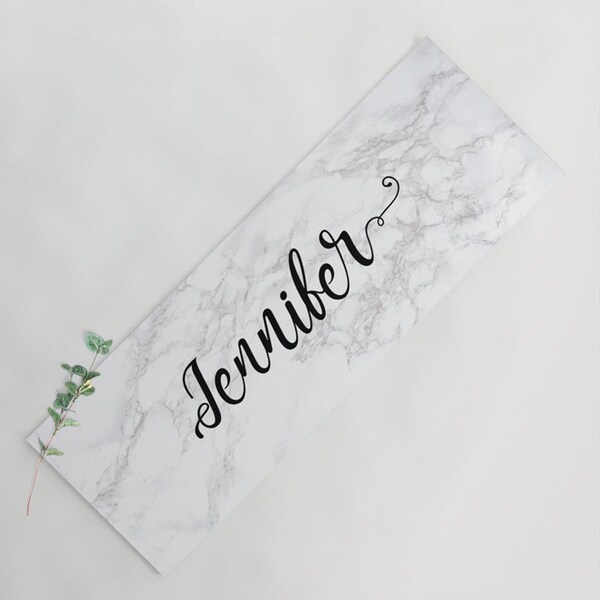 Indigo Sky Blue Yoga Mat, Personalized Third Eye Hamsa Tie-dye Decor ...