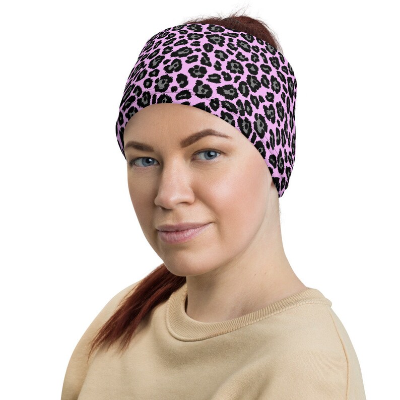 Pink Leopard Safari Neck Gaiter Fabric Face Mask Nose Cover - Etsy